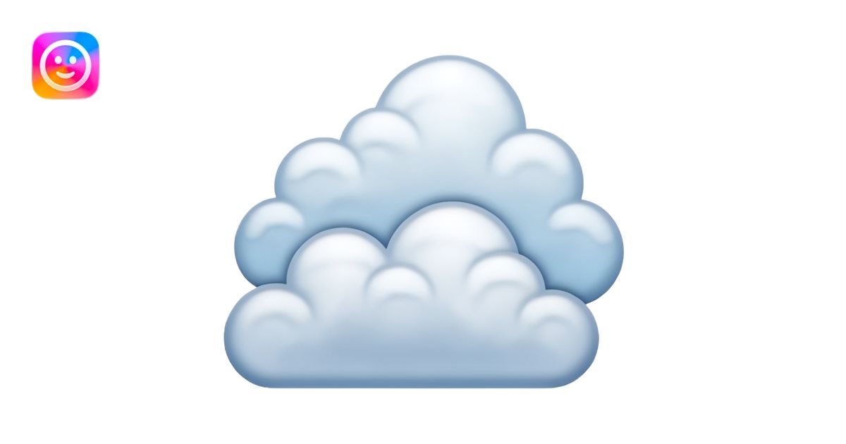 snowing clouds emoji | AI Emoji Generator