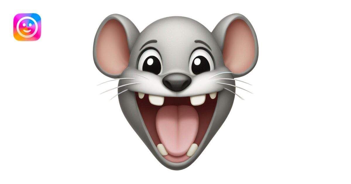 Laughing mouse emoji | AI Emoji Generator