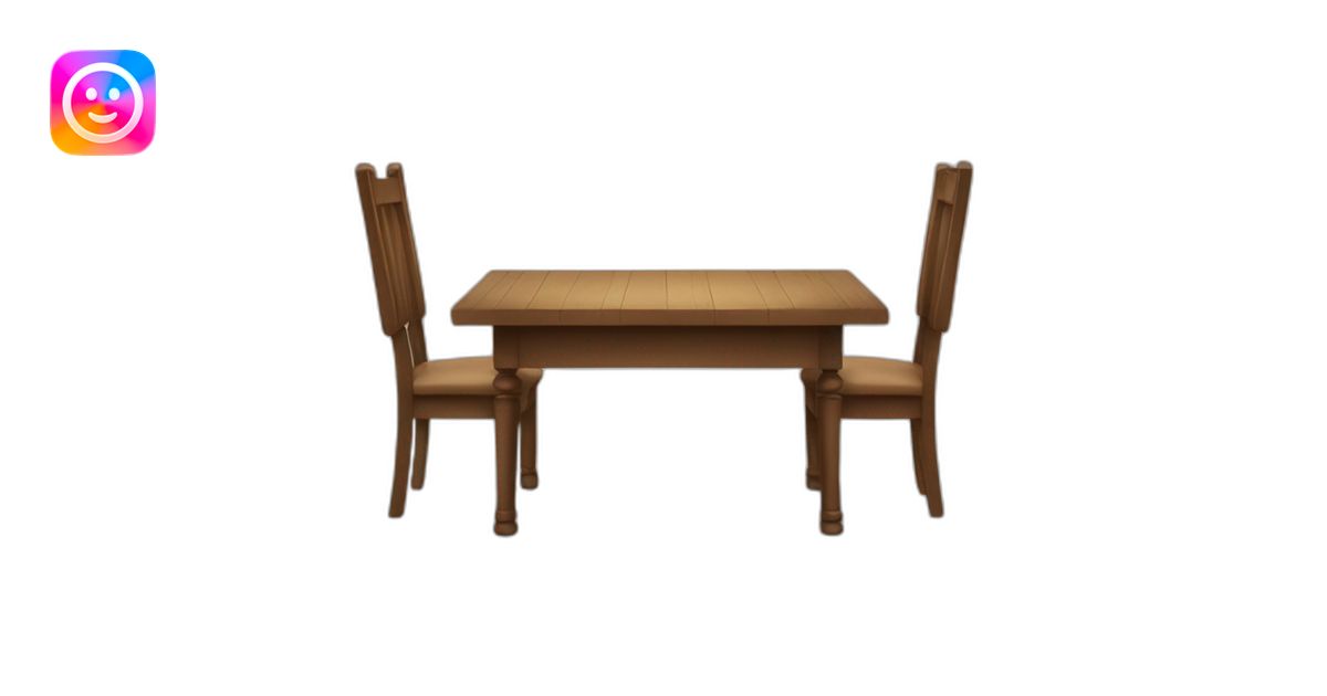 a runaway table emoji | AI Emoji Generator