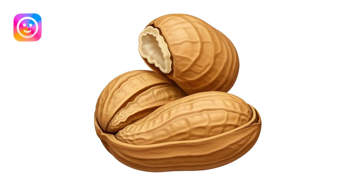 cartoon peanut with shell emoji | AI Emoji Generator