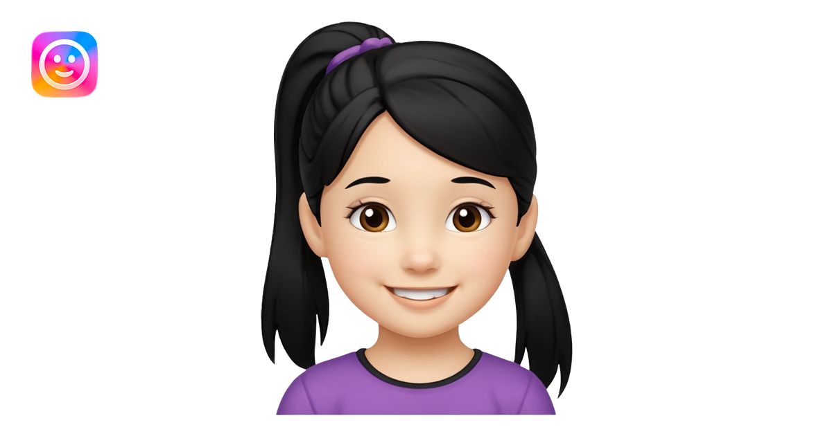 una chica pequeña con una cola de caballo el pello color negro 3 años ...