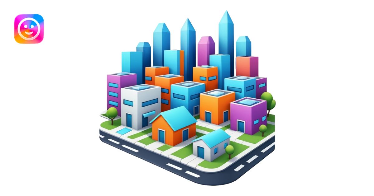 futuristic neighborhood emoji | AI Emoji Generator