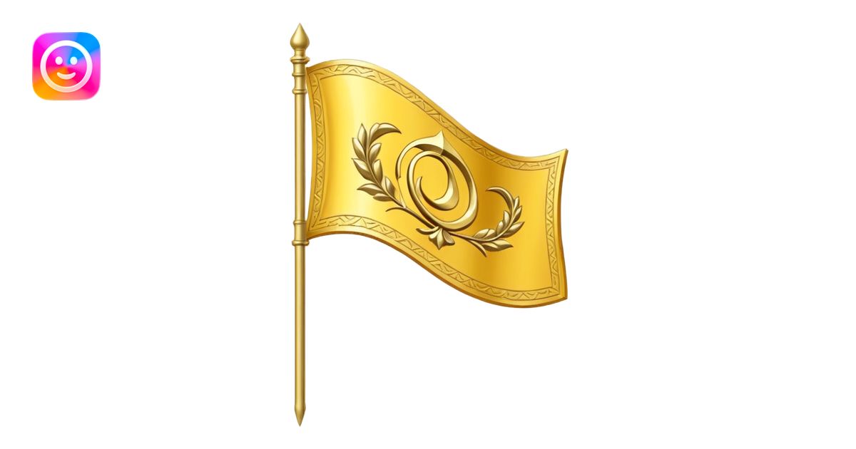 golden discord staff flag emoji | AI Emoji Generator