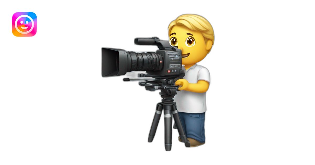 white-camera-operator emoji | AI Emoji Generator