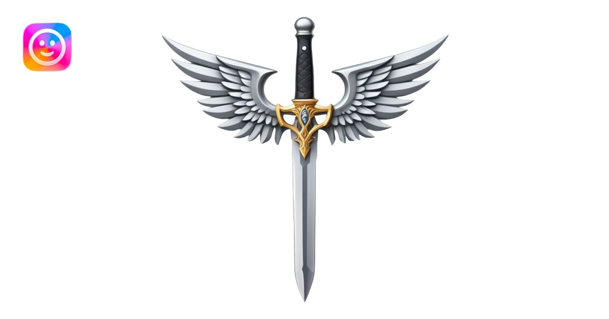 SAS symbol winged dagger emoji | AI Emoji Generator