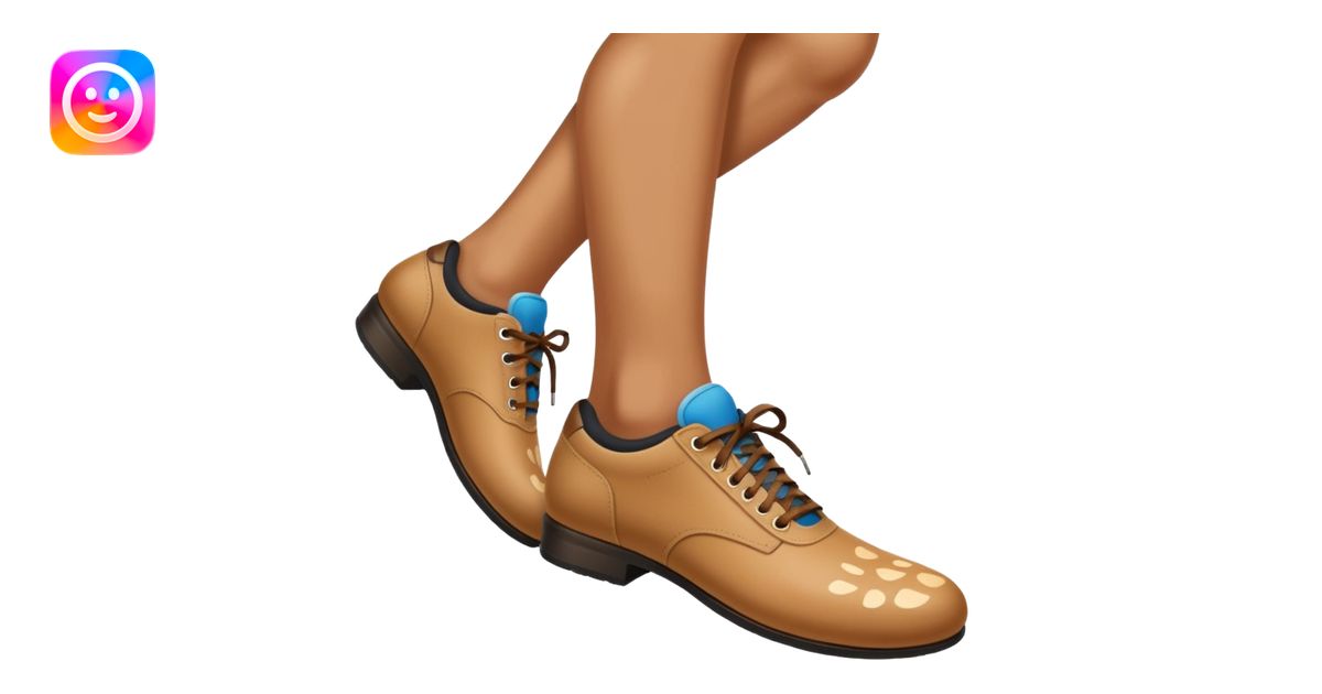 a shoe with a foot inside, stepping and showing a clear shoe print ...