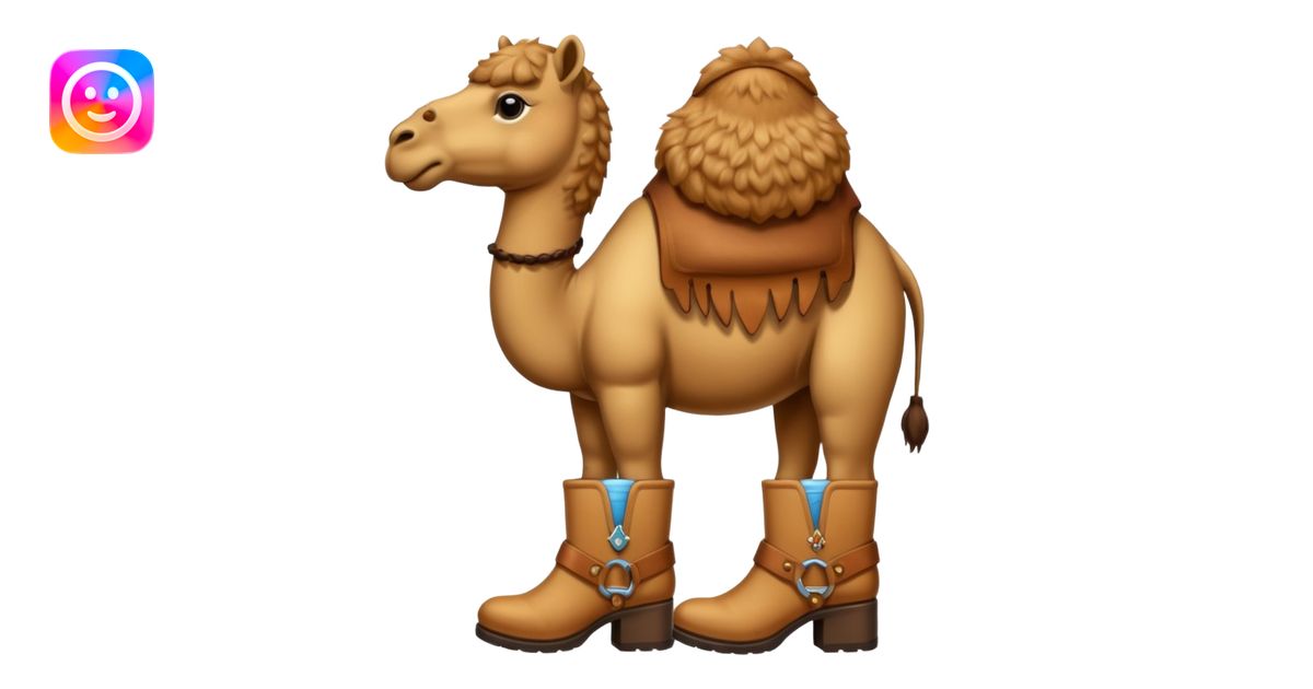 Camel Head Fridge Body Camel Legs Wear And Brown Boots And Background ...
