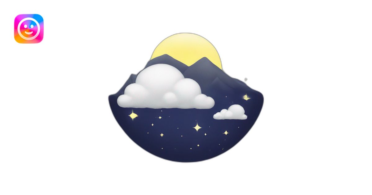 Nuit étoilé emoji | AI Emoji Generator