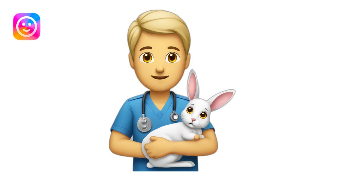 vet with rabbit emoji | AI Emoji Generator