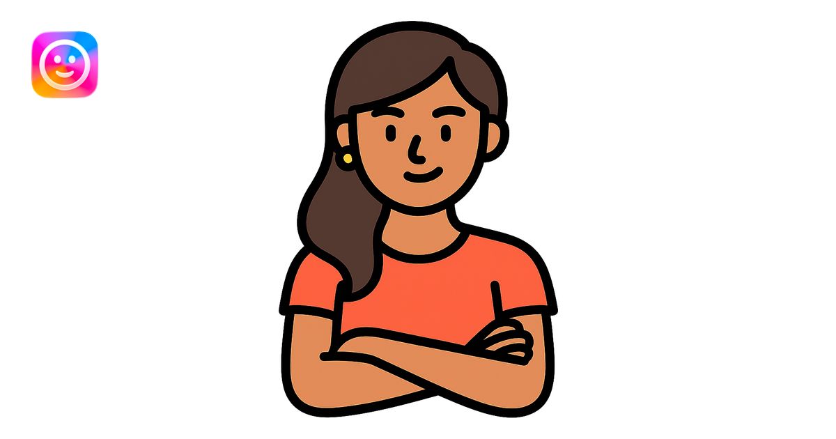icon of a confident young woman, stylized, tasteful, with feminine ...
