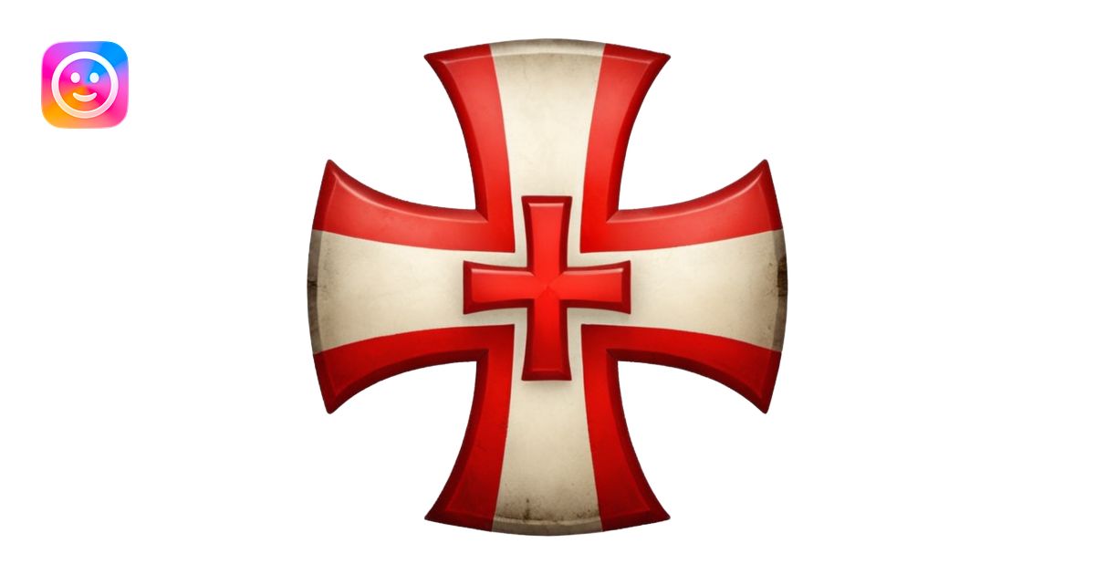 the red cross of the knights templar emoji | AI Emoji Generator