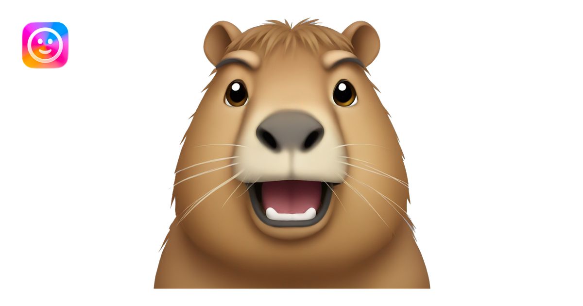 Angry capybara emoji | AI Emoji Generator