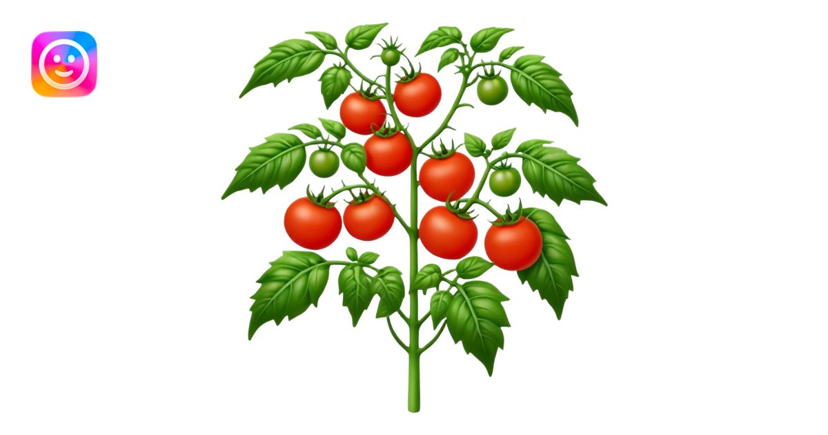 Tomato plant emoji | AI Emoji Generator