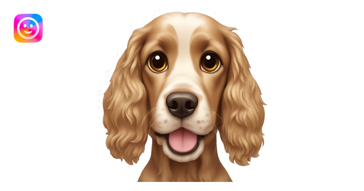 Cocker spaniel emoji | AI Emoji Generator