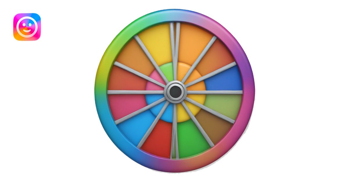 Wheel of colors emoji | AI Emoji Generator