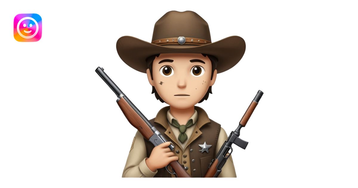 Hunter with cowboy hat and vintage rifle from Hunt Showdown emoji | AI ...