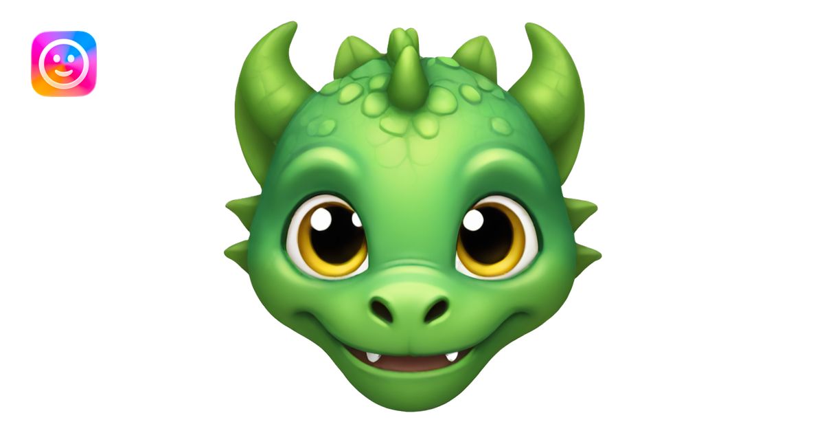 Baby dragon face emoji | AI Emoji Generator