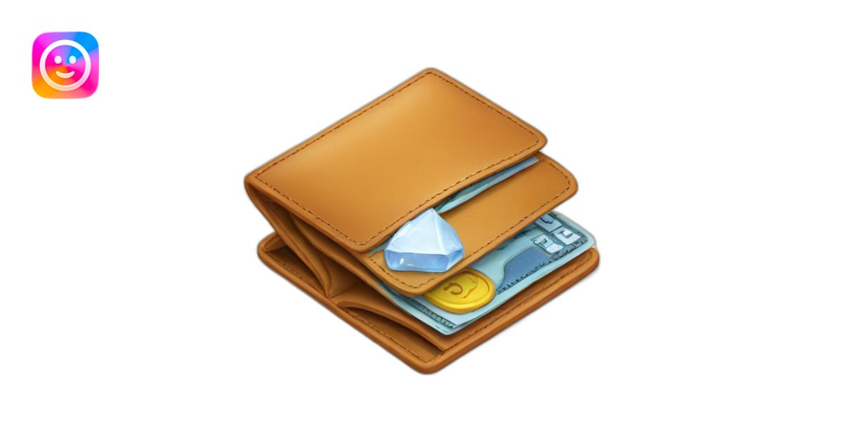 wallet with ices emoji | AI Emoji Generator