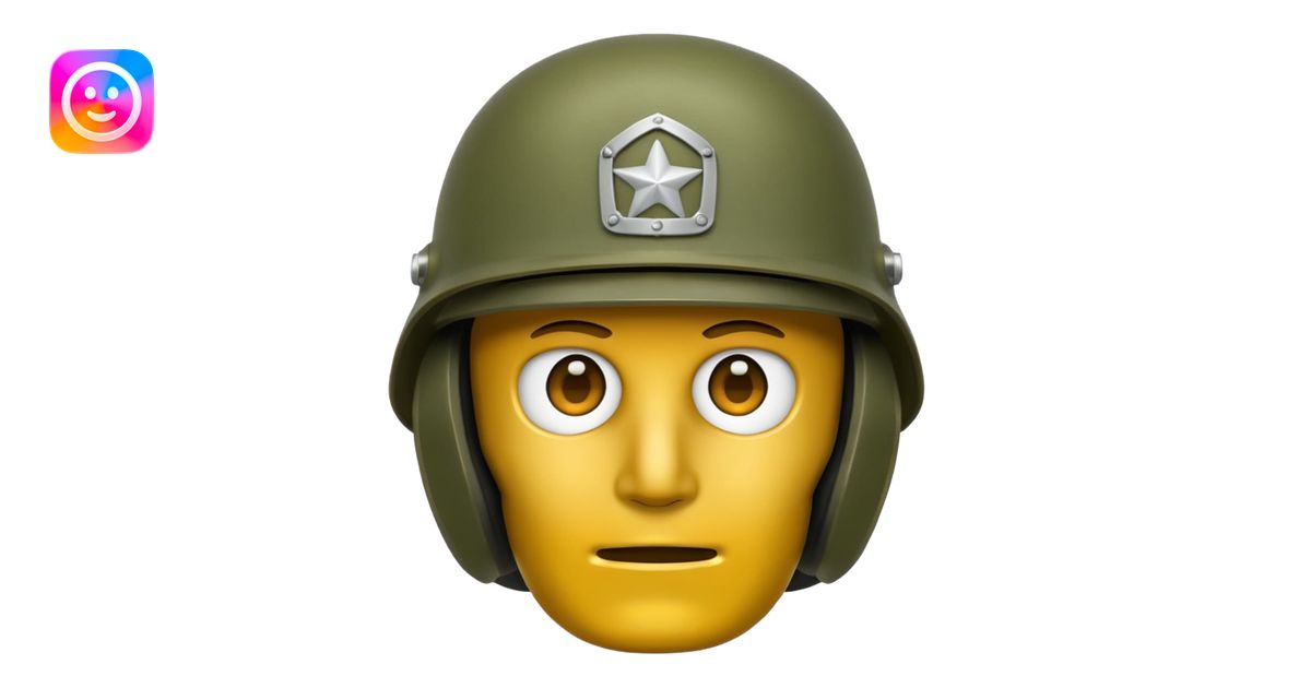 military helmet front view emoji | AI Emoji Generator