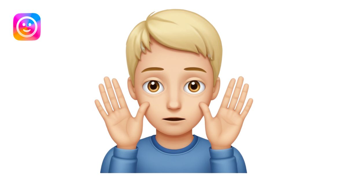 Peeking eyes through fingers emoji | AI Emoji Generator