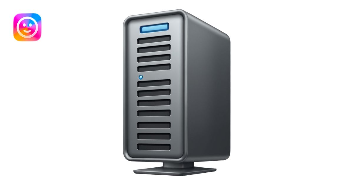 Computer tower emoji | AI Emoji Generator