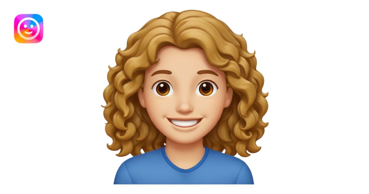 Dalgalı saç li emoji | AI Emoji Generator