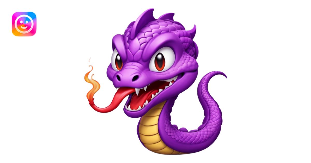 i want a animated emoji with the text "'Lil Viper Mad" with an angry ...