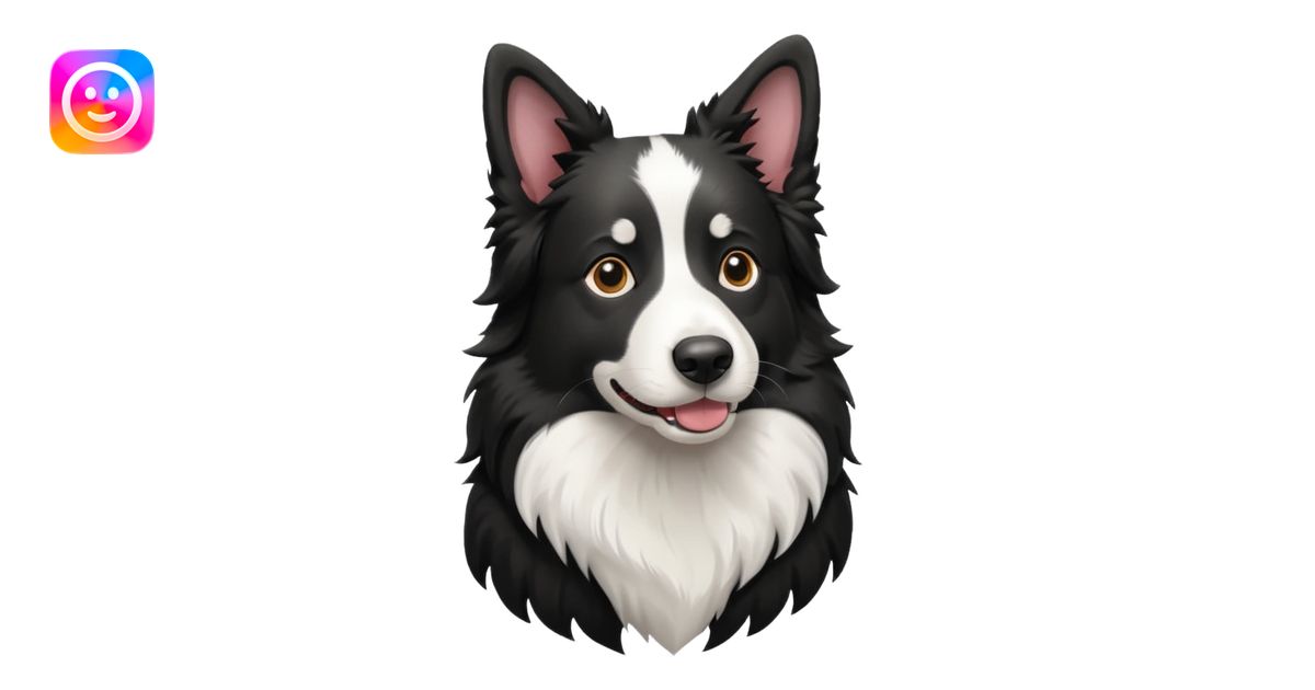 Border Collie emoji | AI Emoji Generator