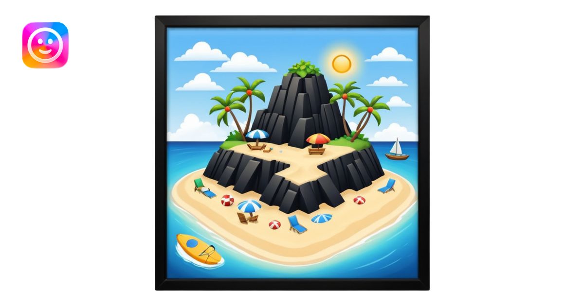 island infrastructure with a beach emoji | AI Emoji Generator