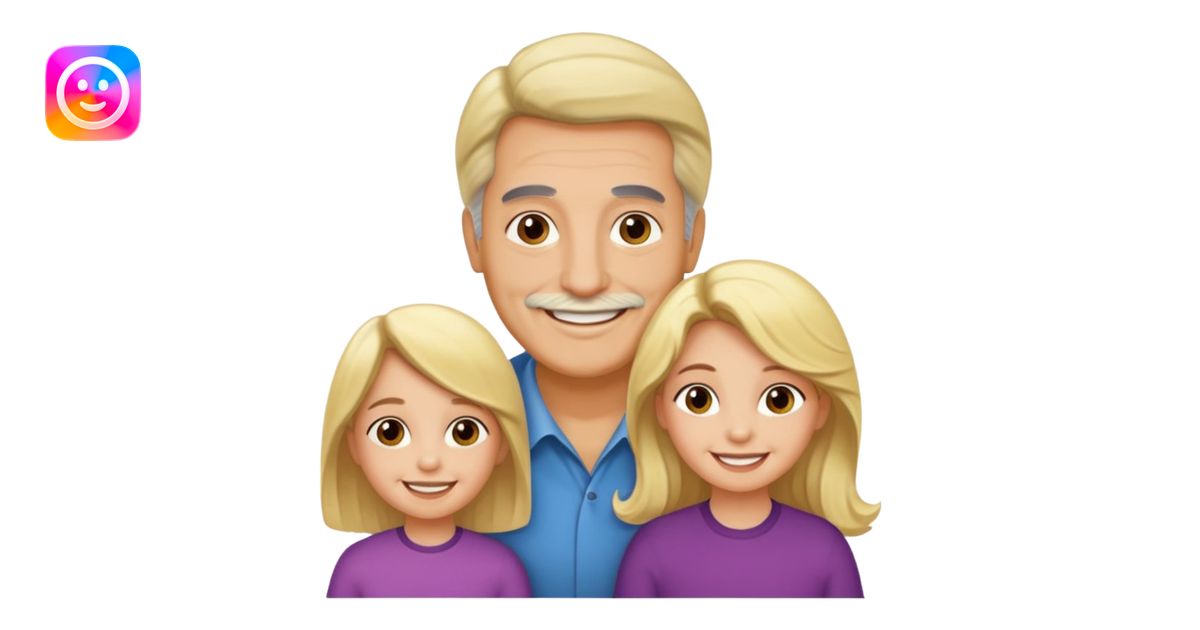 Papá CALVO moreno, hija rizada con pelo largo y mamá rubia con pelo ...