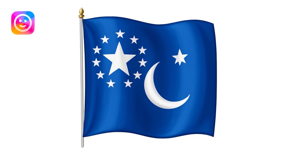 Gokturk flag emoji copy emoji | AI Emoji Generator