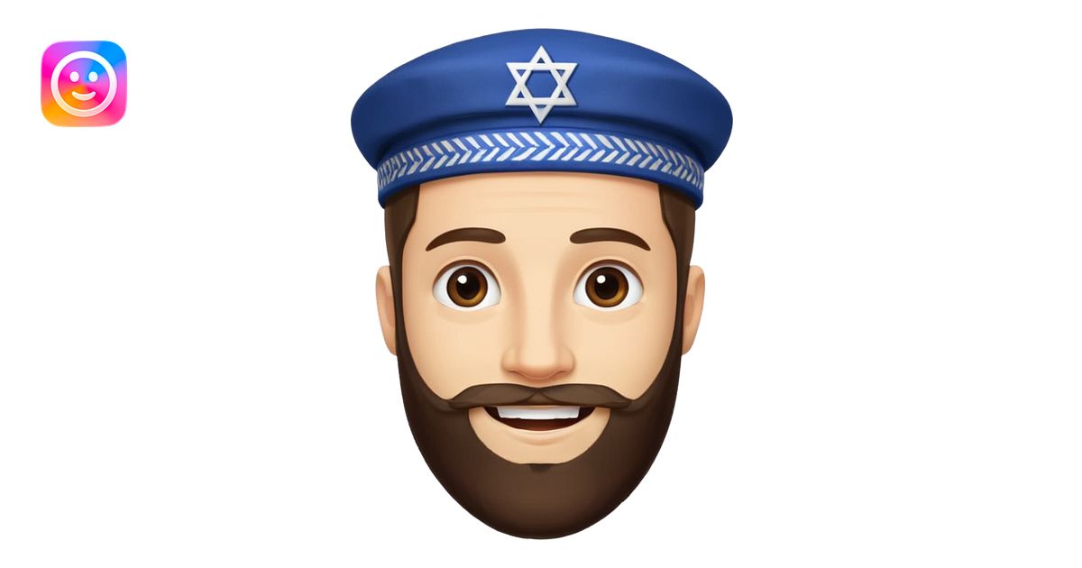 Stereotypical Jewish man emoji | AI Emoji Generator