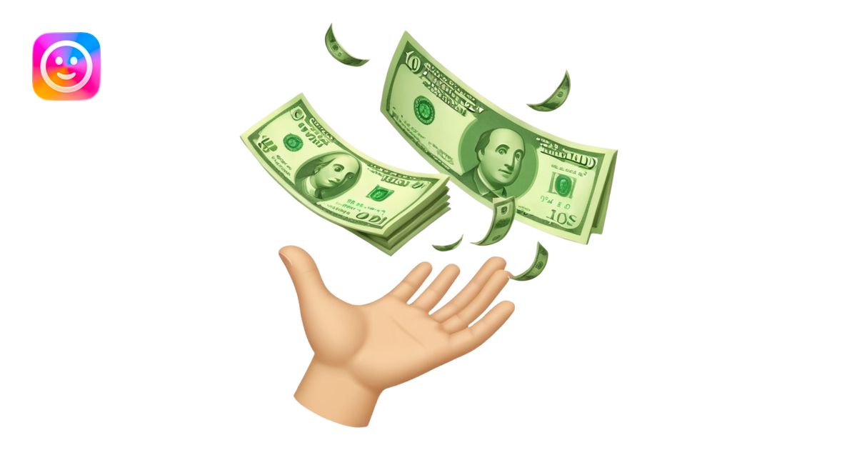 Throwing money emoji | AI Emoji Generator