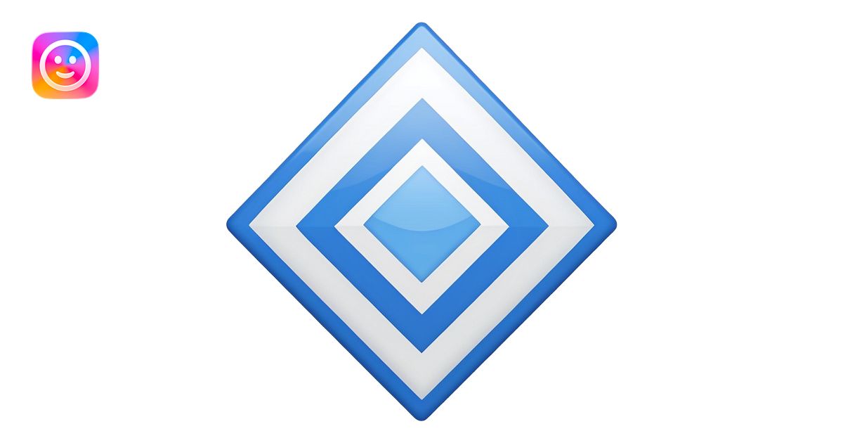 Blue white hsv Emoji with Rhombus emoji | AI Emoji Generator