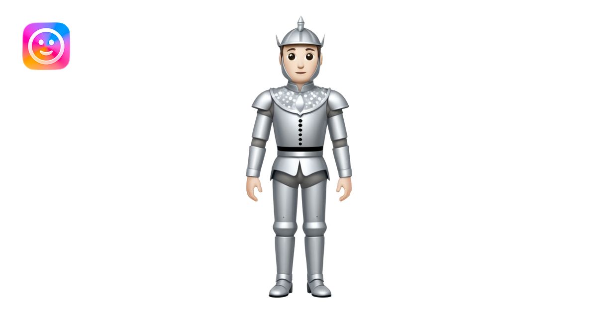 Tin Man from The Wizard of Oz with silver sequin outfit emoji | AI ...