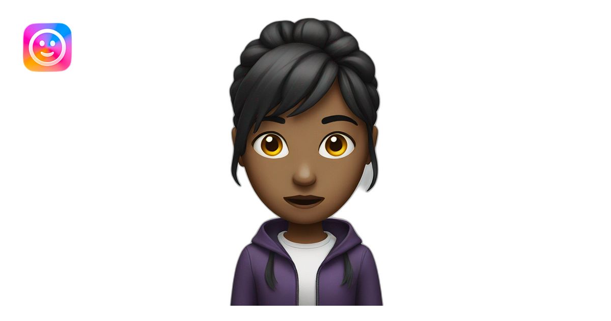 Scary girl emoji | AI Emoji Generator