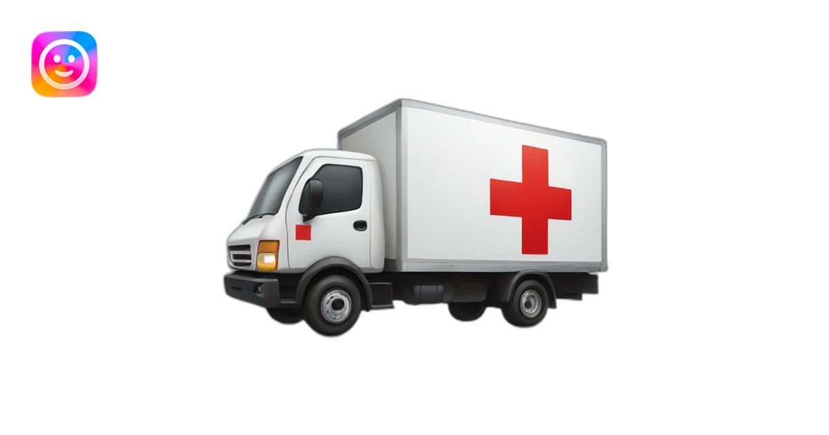 Red cross logistics logo emoji | AI Emoji Generator