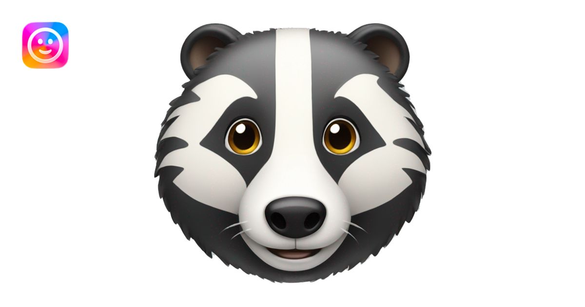 smiling badger emoji | AI Emoji Generator