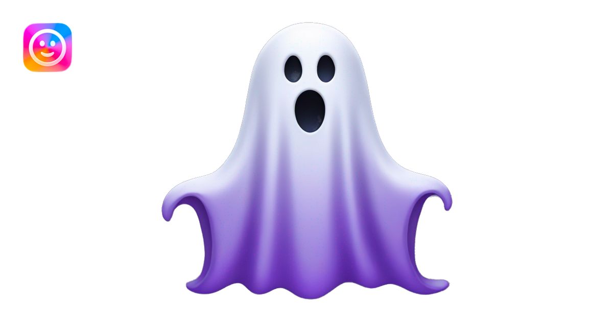 Purple ghost emoji emoji | AI Emoji Generator