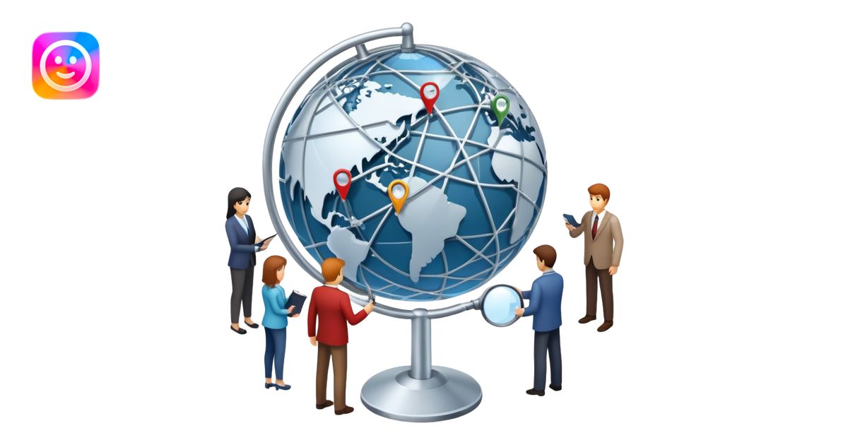 An icon featuring a group of people, a network diagram, and a ...