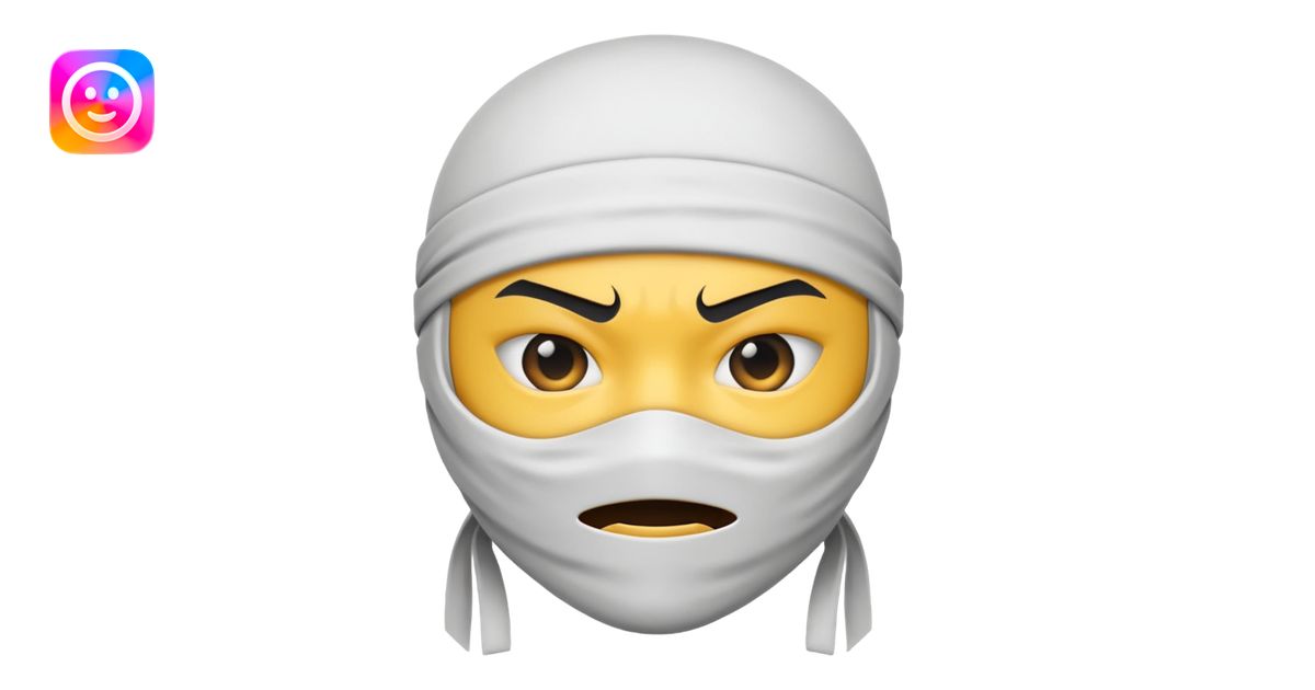 Emoji ninja blanco emoji | AI Emoji Generator