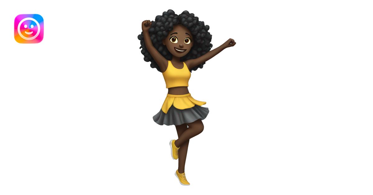 Black girl dancing emoji | AI Emoji Generator