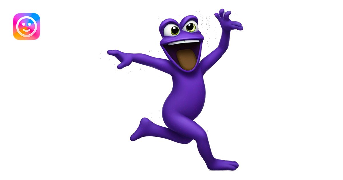 purple pepe dancing emoji | AI Emoji Generator