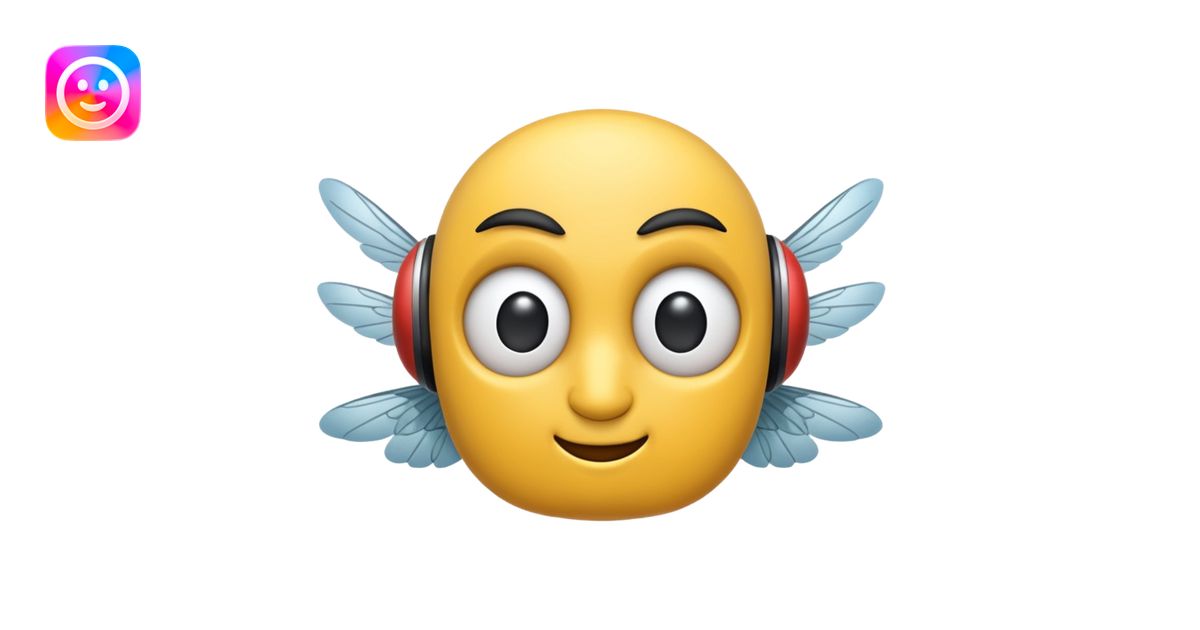 fly with headhpones on emoji | AI Emoji Generator