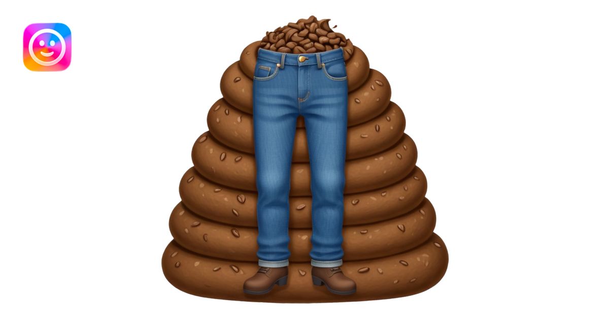 poop with jeans on emoji | AI Emoji Generator