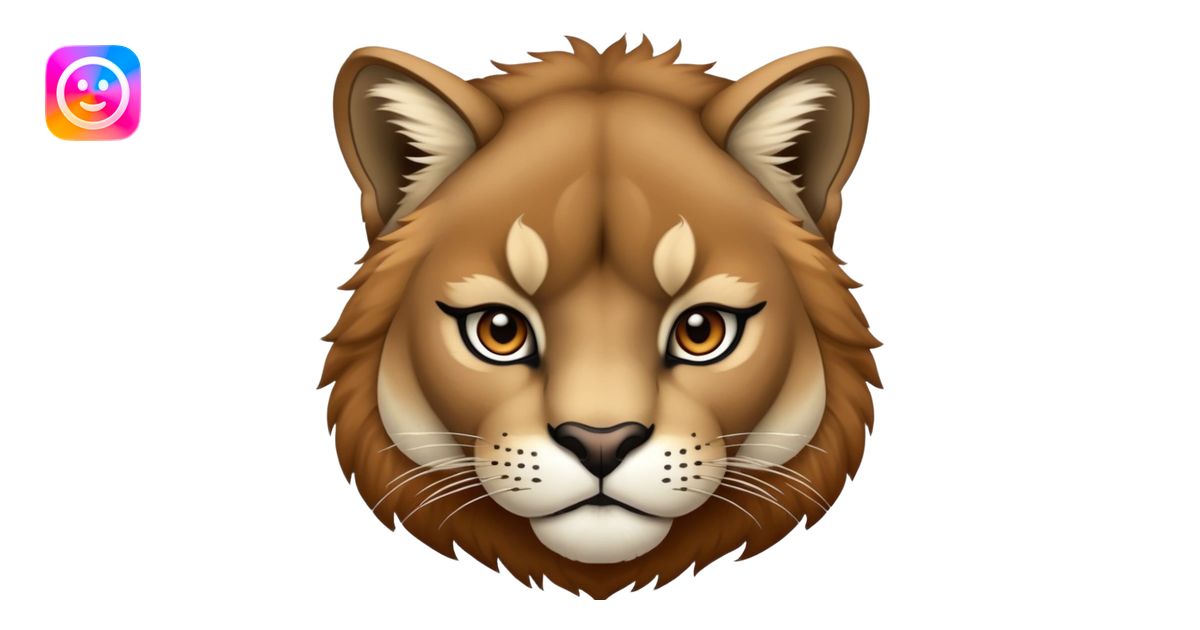 Puma face emoji | AI Emoji Generator