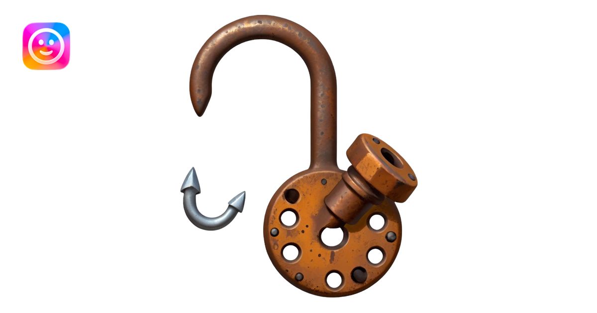 weak rusty hook emoji | AI Emoji Generator