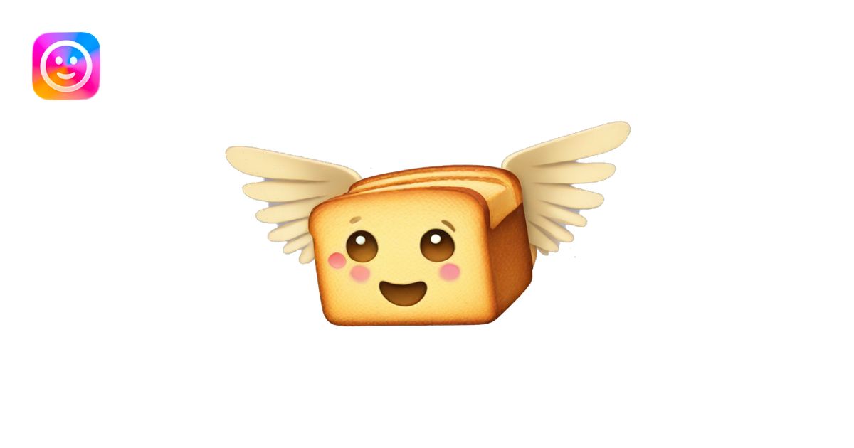a flying toaster with wings emoji | AI Emoji Generator