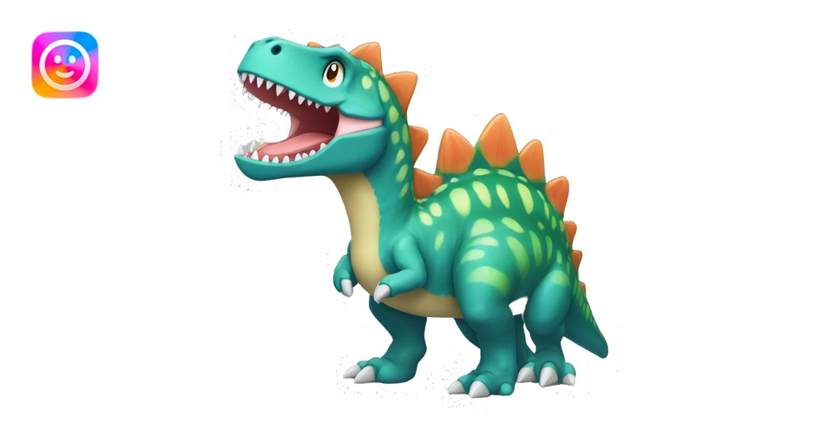 cute spinosaurus pokemon emoji | AI Emoji Generator