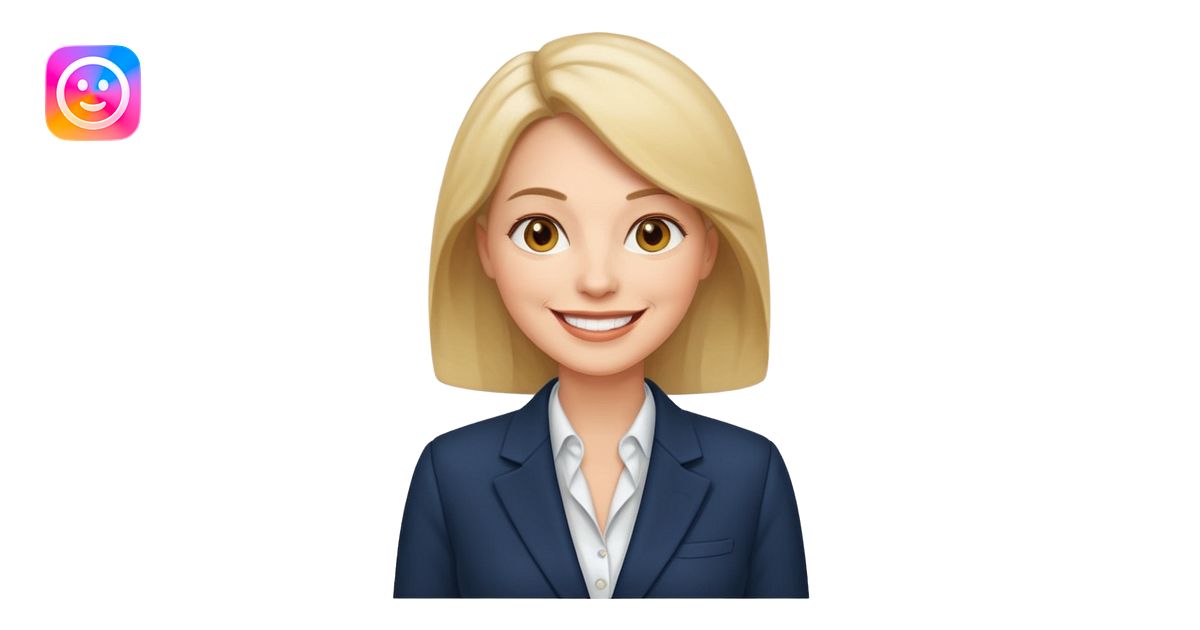 business woman middle aged emoji | AI Emoji Generator
